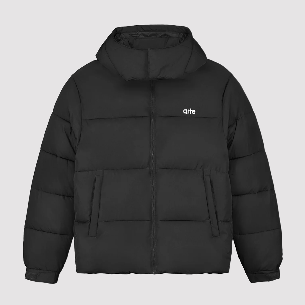 Basic Puffer Jacket Black – Renouveau